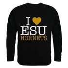 Emporia State University Hornets ESU I Love Crewneck Sweatshirt Sweater ...