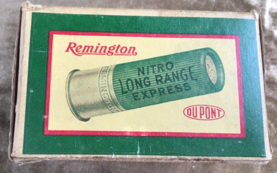 Vintage Remington DuPont Kleanbore Nitro Express GA. Shotgun Shells ...