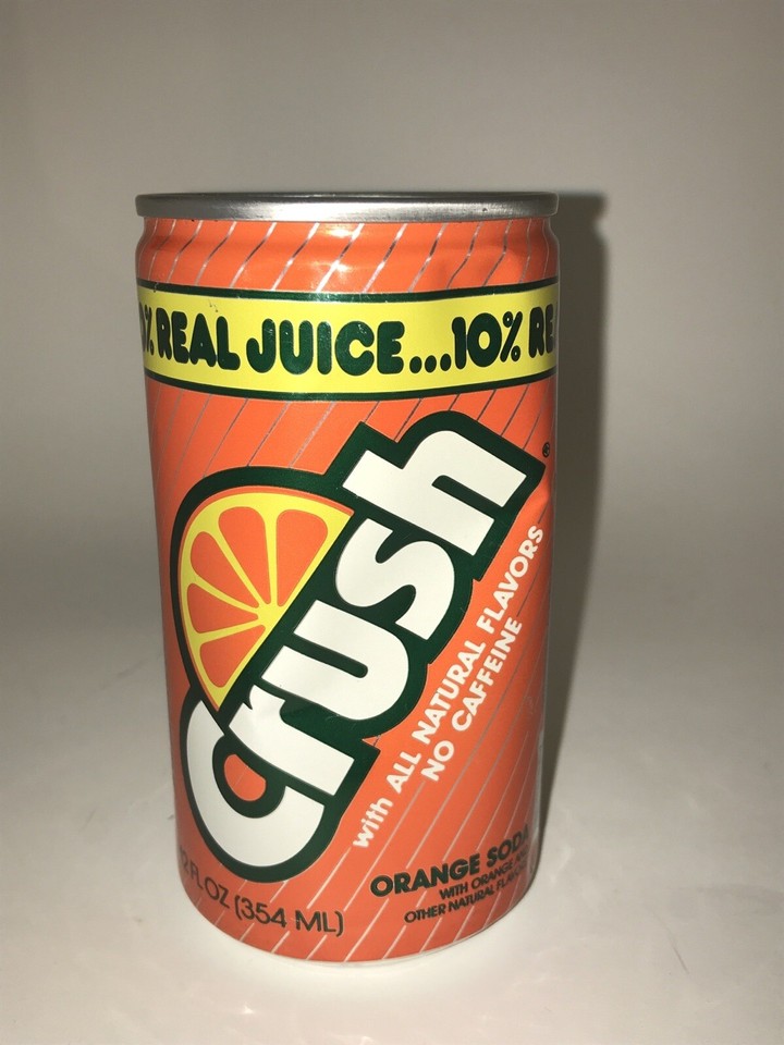 Vintage Orange crush can 1986 "unopened", mostly leaked out | eBay