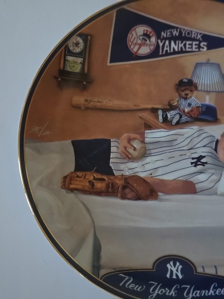 Vintage DANBURY MINT 2002 Sleep Tight Slugger Yankees Plate Donald ...