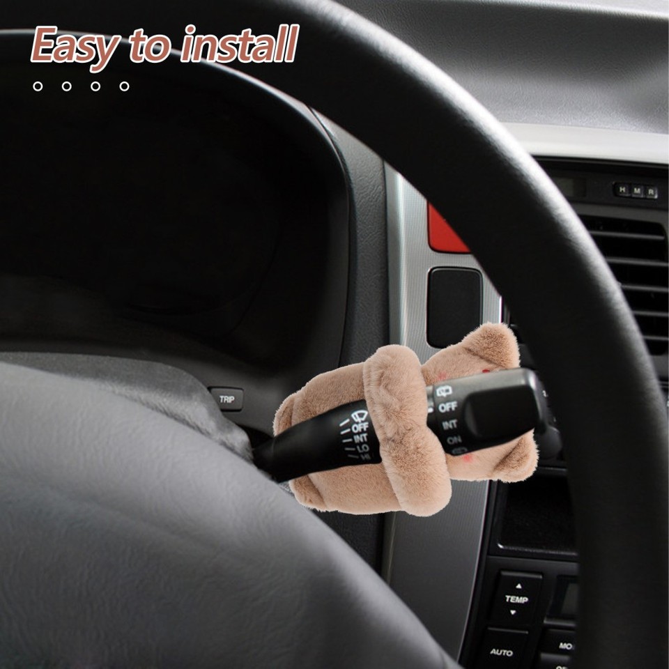 Wiper Shift Handle Decorative Bear Plush Car Ornaments Cute Stuffed ...