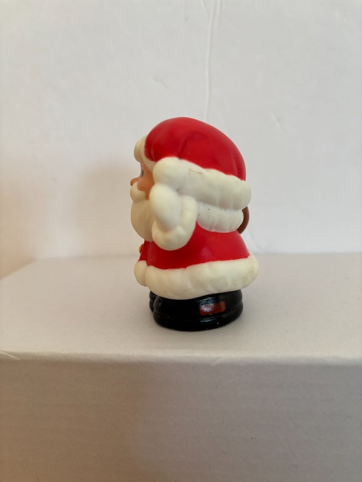 Vtg Fisher Price Little People Santa and Reindeer 1998 excellent cond ...