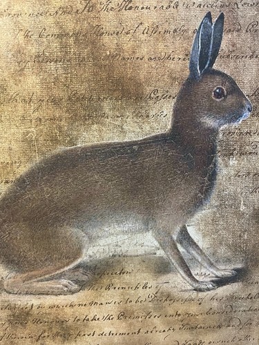 Folk Art Rabbit, Primitive Handcrafted PLAQUE / SIGN #6 | eBay