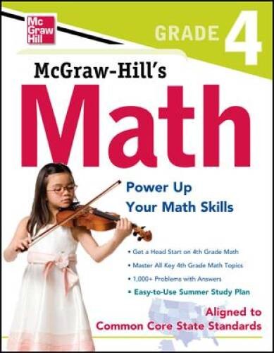 McGraw-Hill Math Grade 4 (Study Guide) - Paperback - VERY GOOD ...