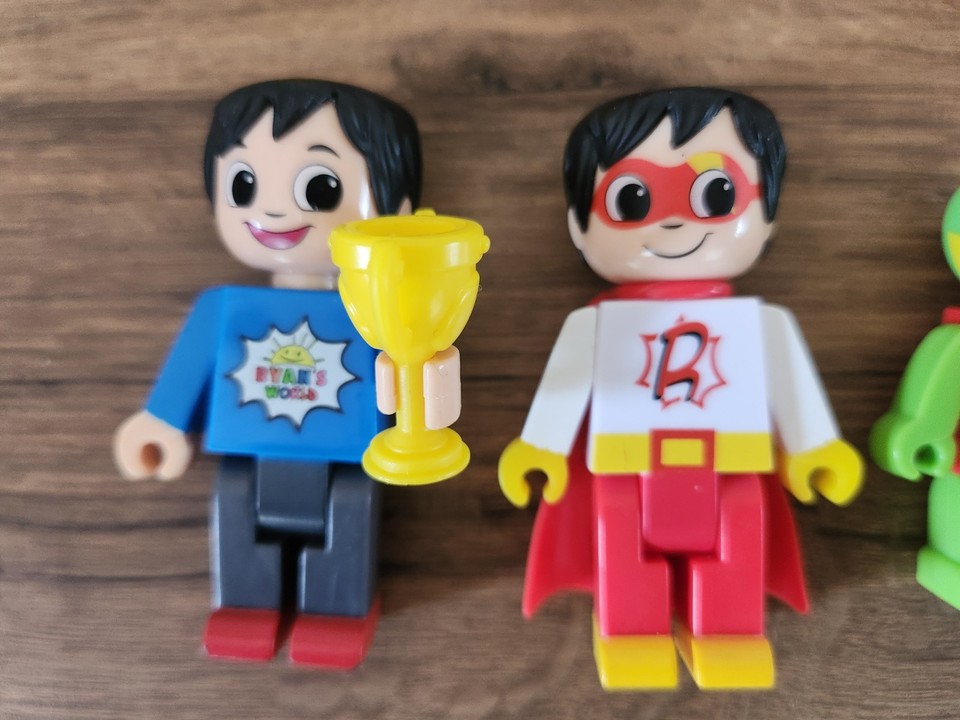 Ryans World Bundle Of 8 Movable Figures/ Toys - Gus, Ryan, Moe The ...