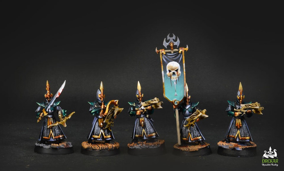 Darkshards Dark elf crossbows Age of Sigmar ** COMMISSION ** painting ...