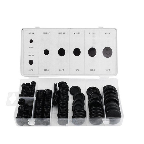 170PCS Car Rubber Grommet Firewall Hole Plug Set Electrical Wire Gasket ...