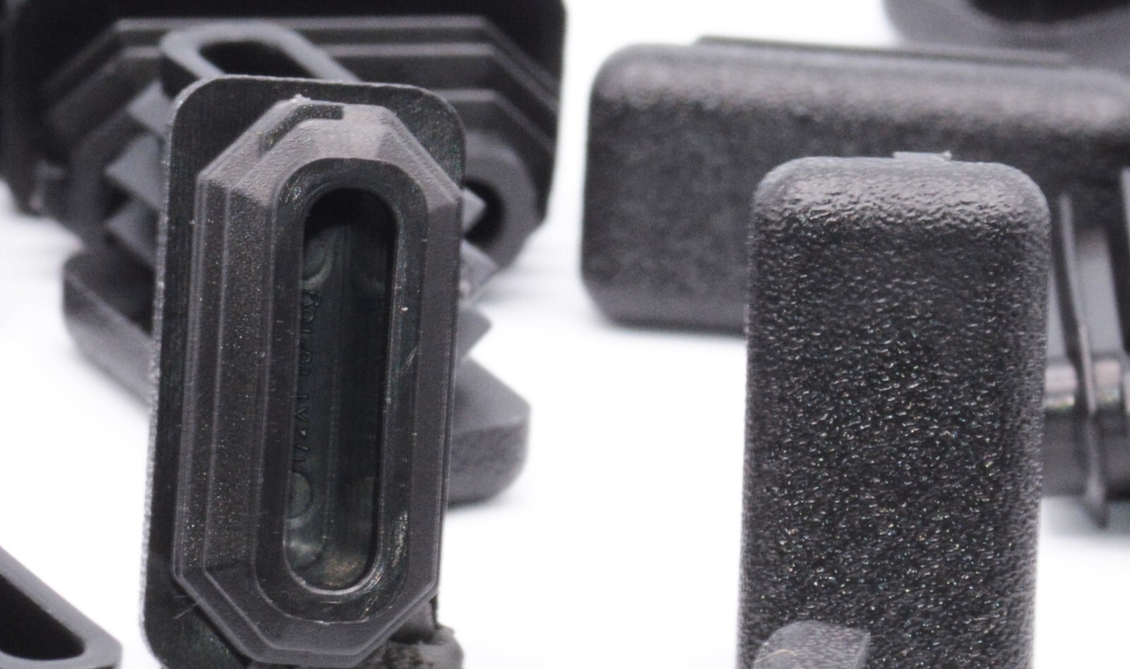 1" x 1/2” Rectangle Tube Plugs Rectangular Tubing Cap USA Various Pack ...