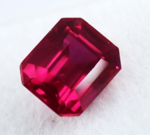 5 Ct Natural Pigeon Blood Red Ruby CERTIFIED Loose Gemstone Emerald Cut ...