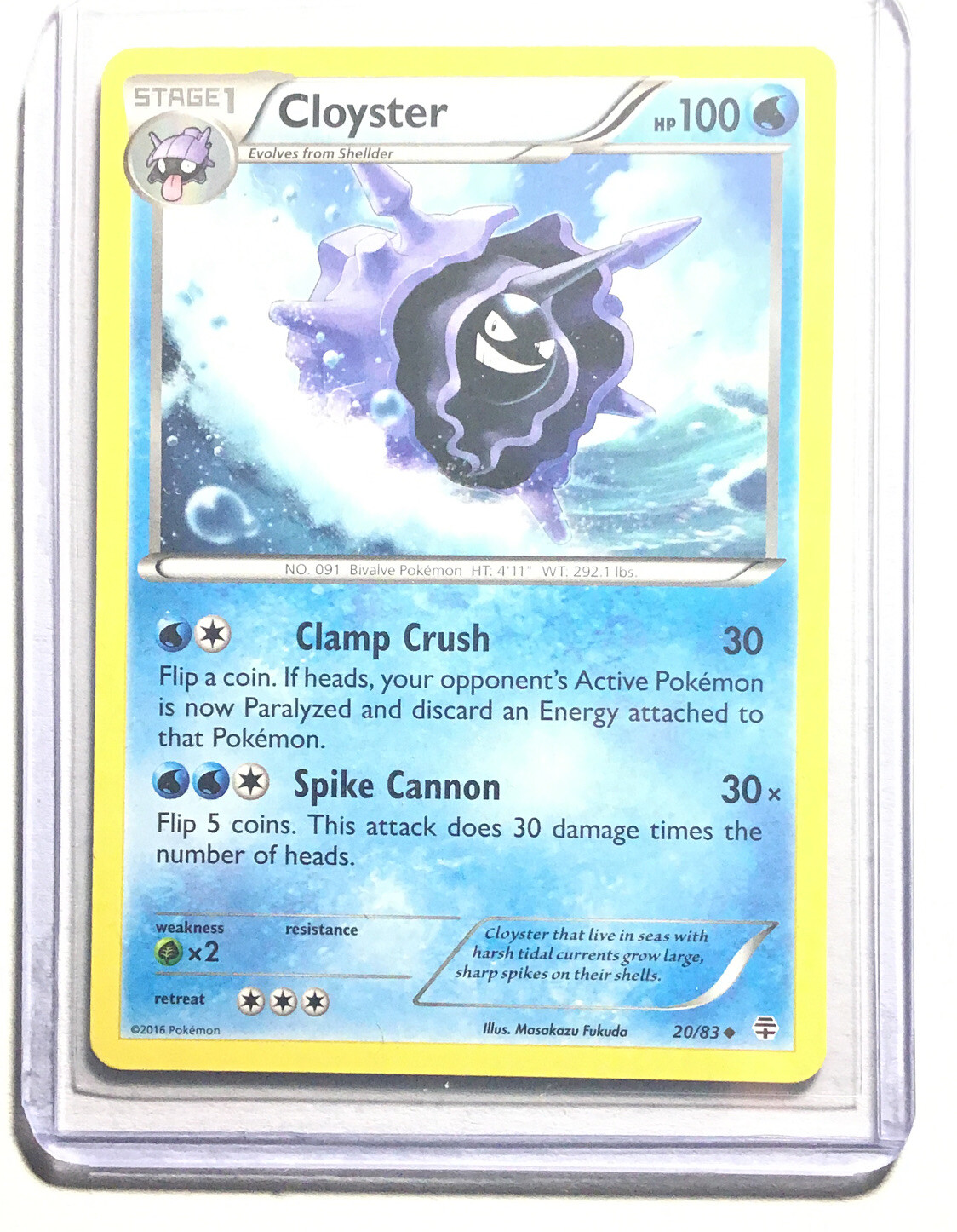CLOYSTER - 20/83 - XY GENERATIONS - Uncommon - Pokemon Card - NM | eBay