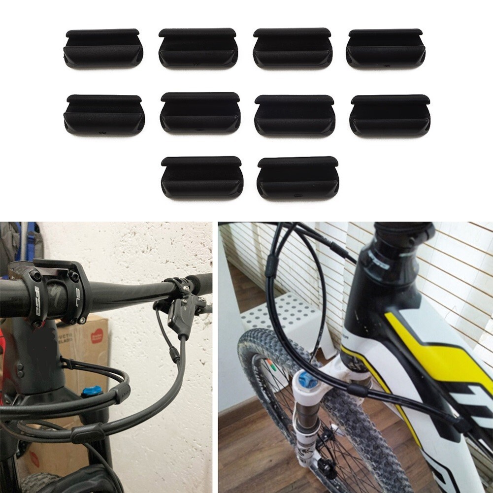 10pcs MTB Road Bike Hydraulic Disc Brake Shift Cable Guide Hose Frame ...