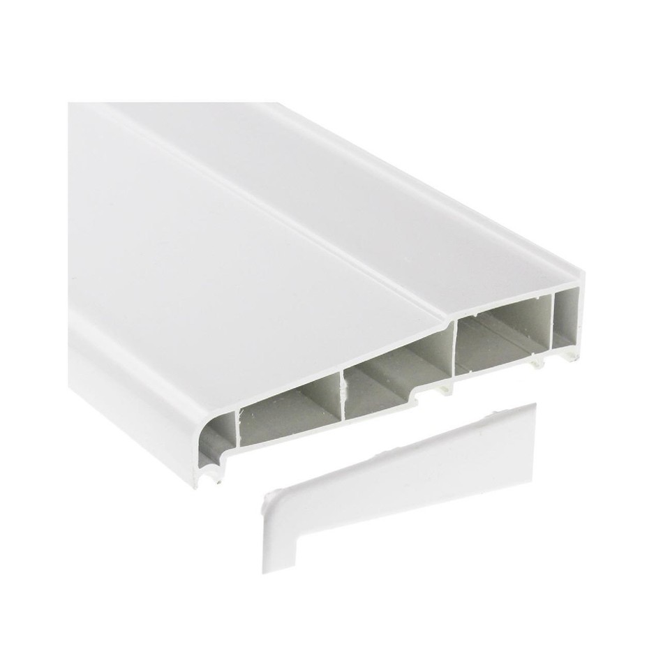UPVC Window and Door Cill End Caps / Pair External Sill Caps White ...