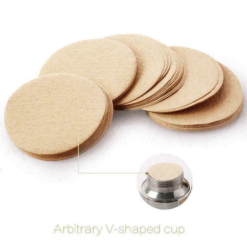 100 Coffee Filter Hand Drip Paper Espresso Filter Hand Cafe W8Z9 O0F0 ...