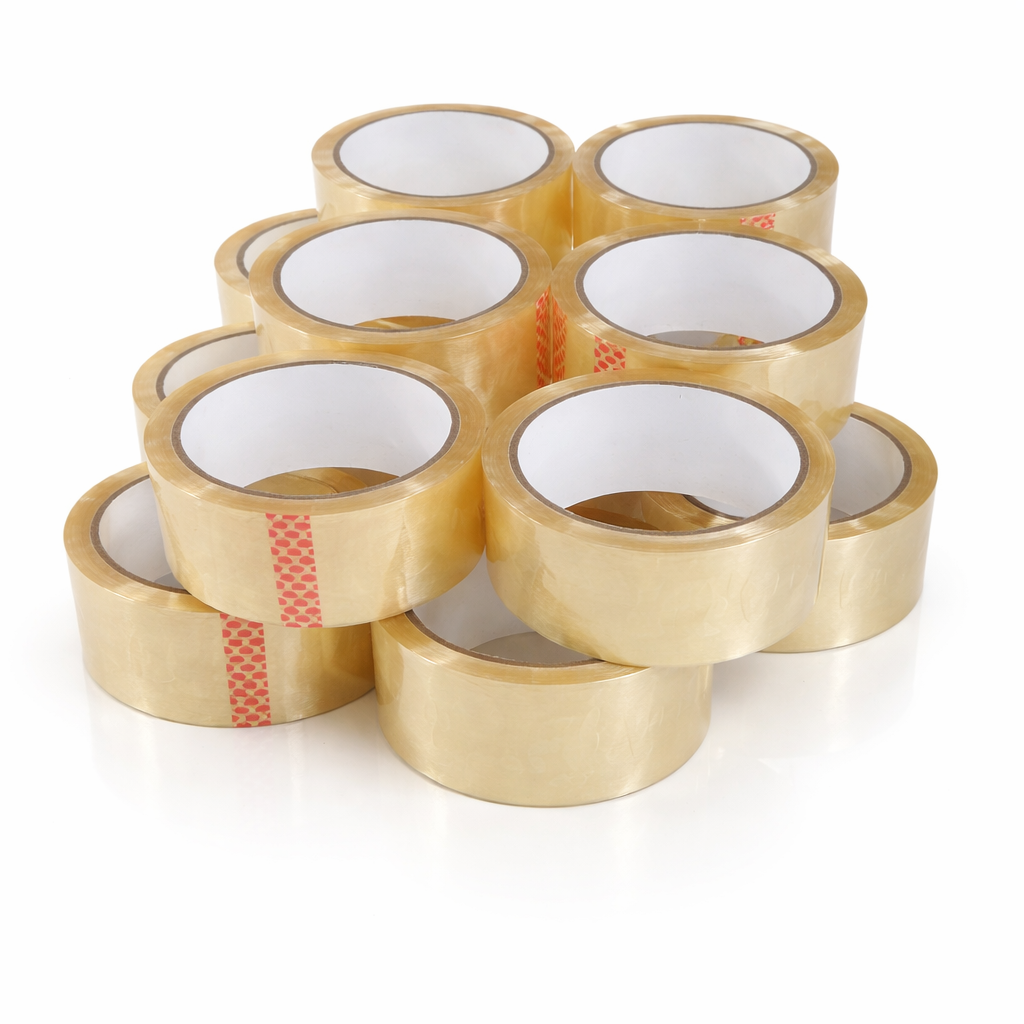 Clear Brown Parcel Tape Strong Packing Carton Sealing Tape 48mm x 66m ...