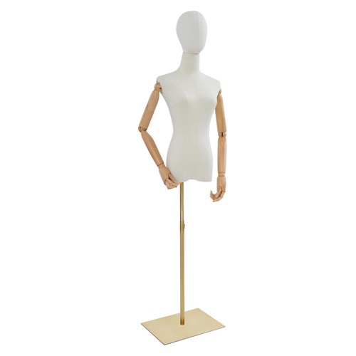 Female Mannequin Torso Dress Form Display Adjustable Height Tshirt ...