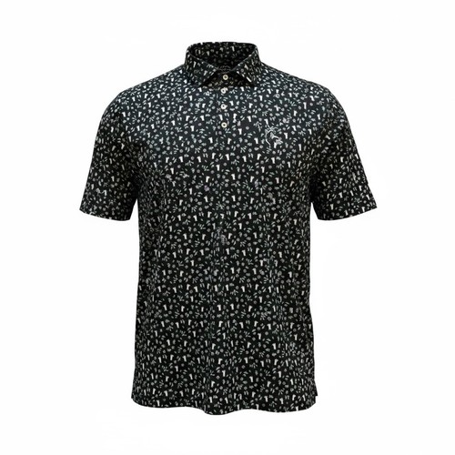 Rhoback Men's XXXL Black Mint Julep Short Sleeve Golf Polo Shirt ...