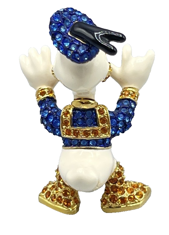 Disney Arribas Bros Swarovski Jeweled "(HANDS UP) DONALD DUCK" NO Box ...