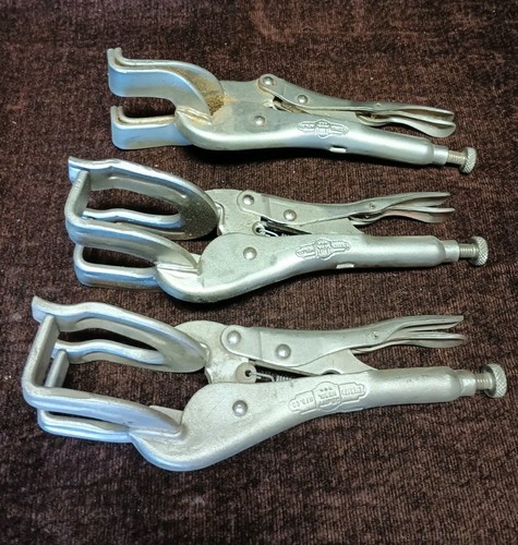 3 Vise Grip 1x 9AC 2x 9R Body Panel Clamp Locking Pliers USA Not Irwin ...