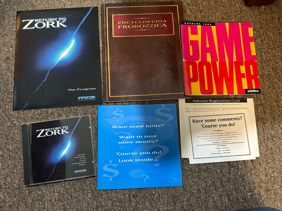 Return to Zork - Infocom - 1993 Adventure Strategy Game DOS 5.0 + PC CD ...