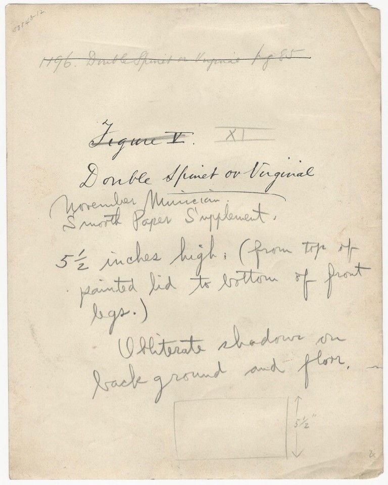 Music Spinet Piano or Harpsichord 1920s Antique Musical Instrument ...