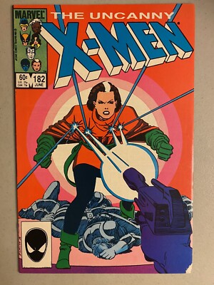 Uncanny X-Men 182, FN/VF 7.0, Marvel 1984, John Romita Jr, Rogue Solo ...