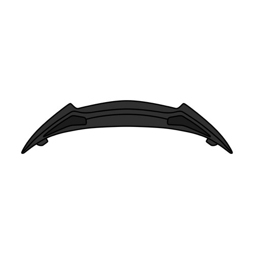 Rear Air Extractor Spoiler Airoh Twist 2.0 Helmet Black 7C Matte | eBay UK