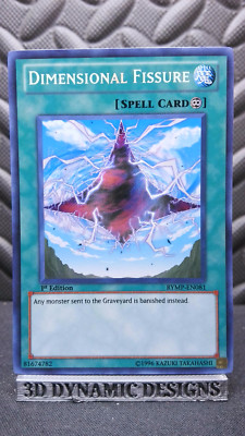 | Yugioh Dimensional Fissure RYMP-EN081 1st Edition Secret Rare NM 🔥 ...