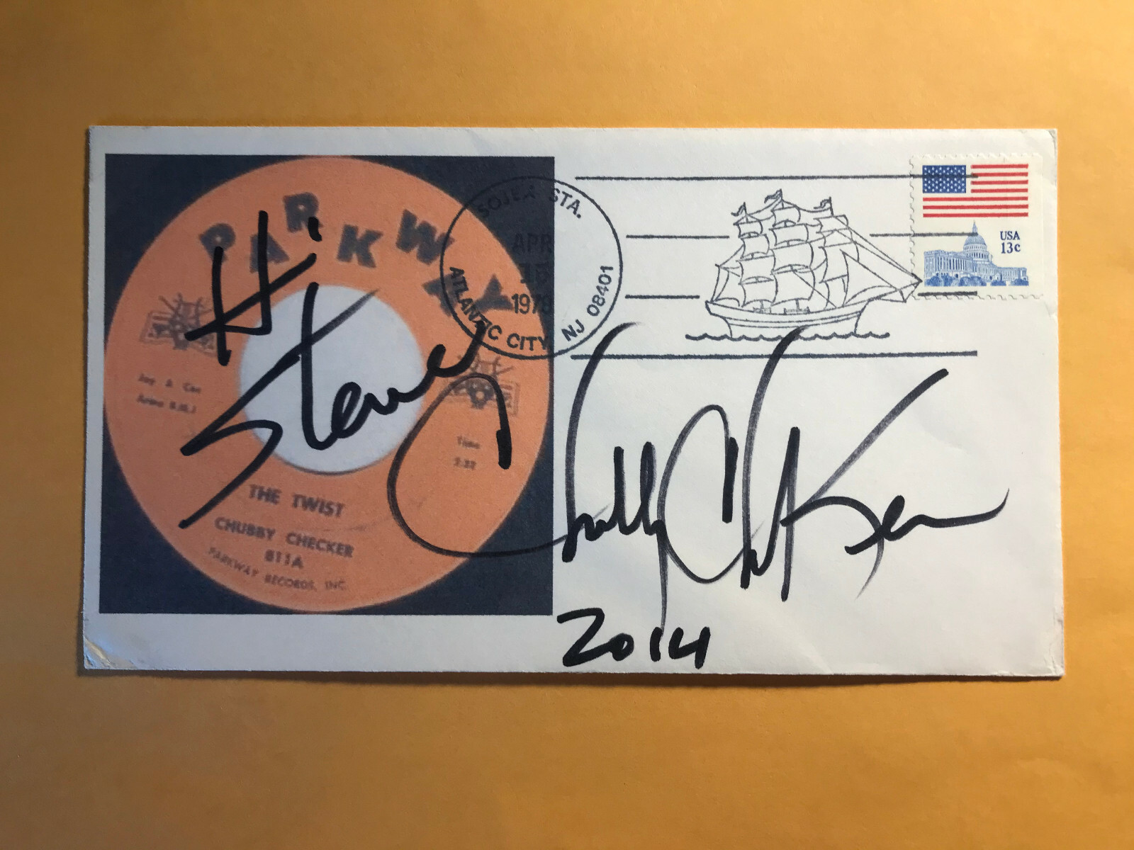 SIGNED CHUBBY CHECKER FDC AUTOGRAPHED FIRST DAY COVER - THE TWIST | eBay
