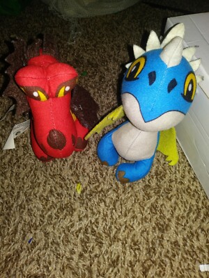 11" Plush Hookfang & Stormfly How To Train Your Dragon Stuffed Animals ...