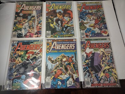 The Avengers #177 179 182 188 192 193 Lot of 6 Marvel Comics 1978-1980 ...