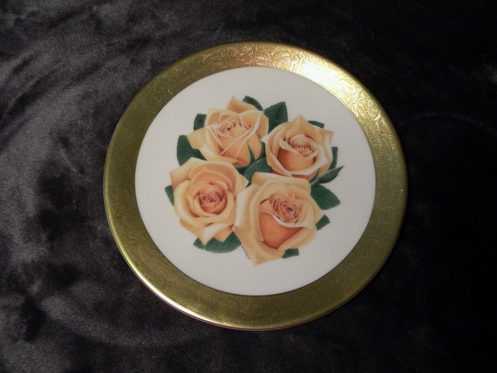 MINIATURE ROSE FOR EXCELLENCE AWARDS "LOVING TOUCH" PLATE, AMERICA ROSE ...