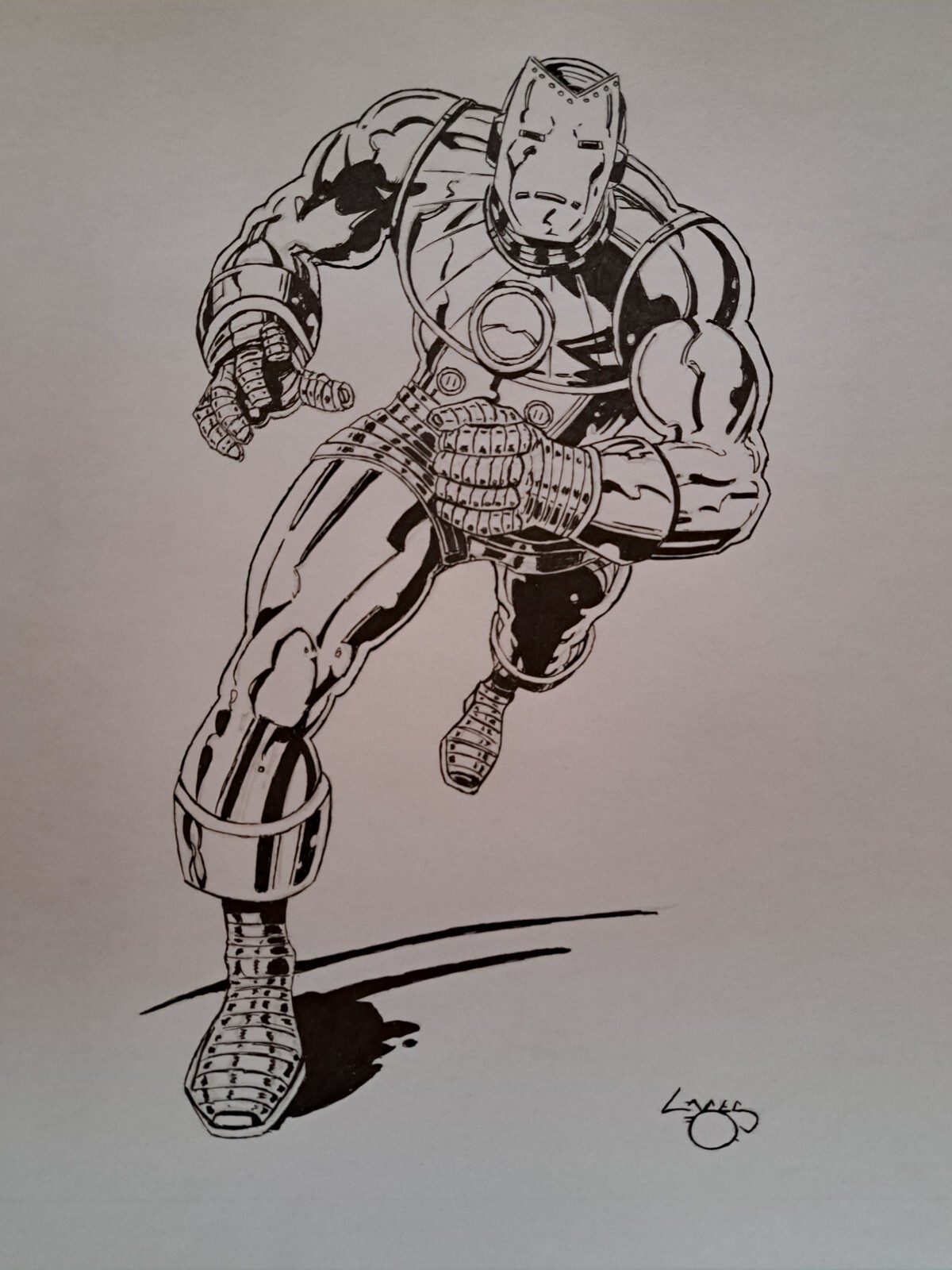 Iron Man Ink On Bristol Board. 14x17. Signed. Not Framed. | eBay