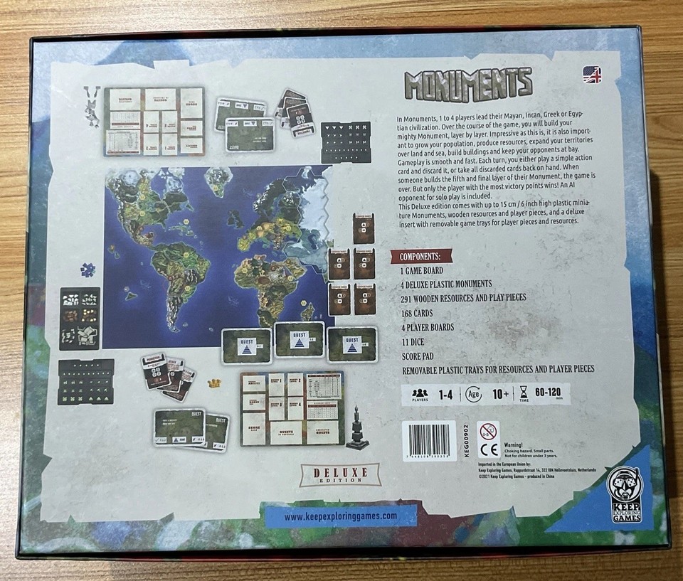 Monuments Board Game - Super Deluxe Kickstarter Edition Brand New | eBay UK