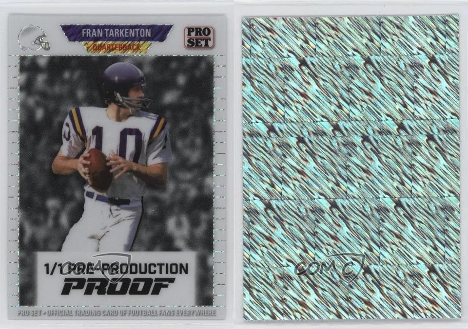 2024 Leaf Collective 1989 Pro Set Auto 1/1 Fran Tarkenton #89A-FT2 HOF ...