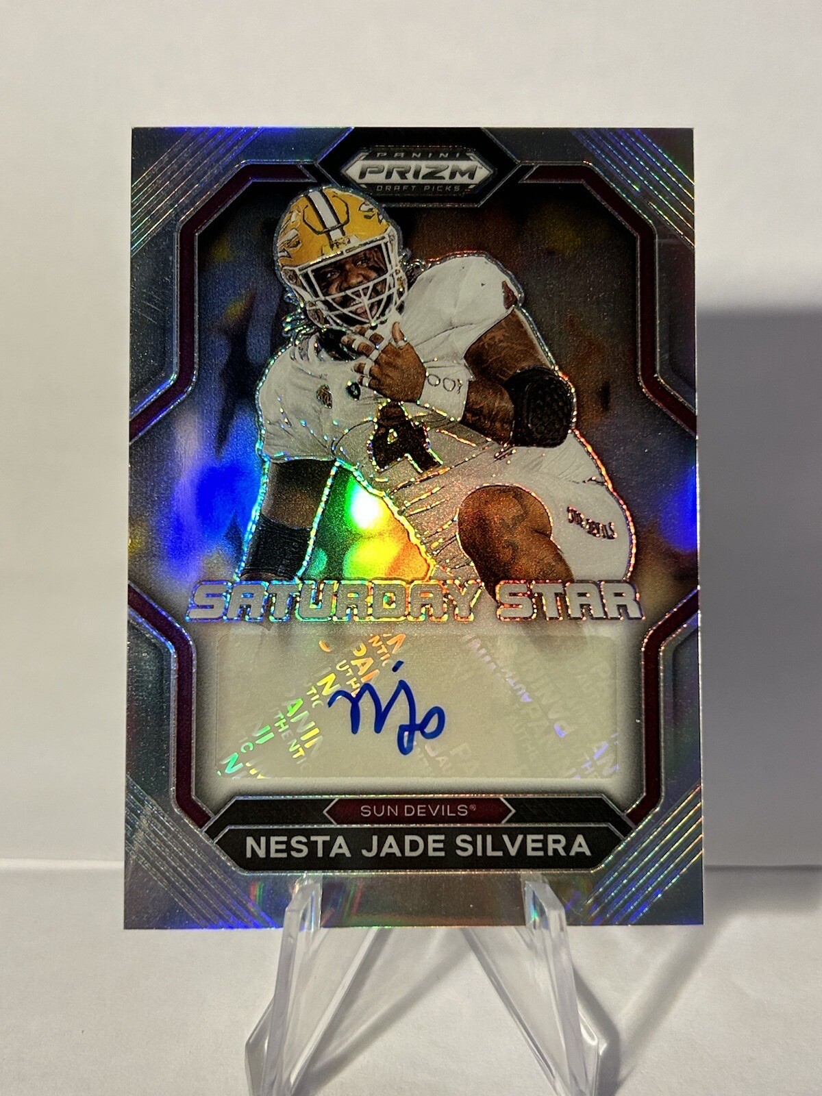 Nesta Jade Silvera Auto 2023 Panini Prizm Draft Picks Football Silver ...