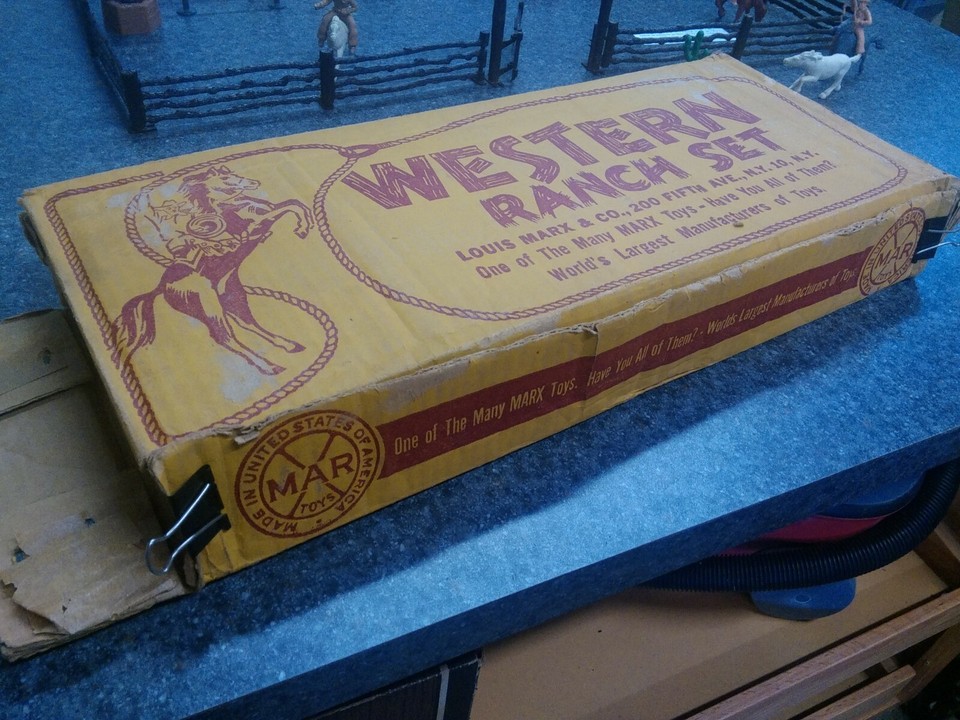 very nice Marx Western Ranch Set with Box early 1950s think it's ...