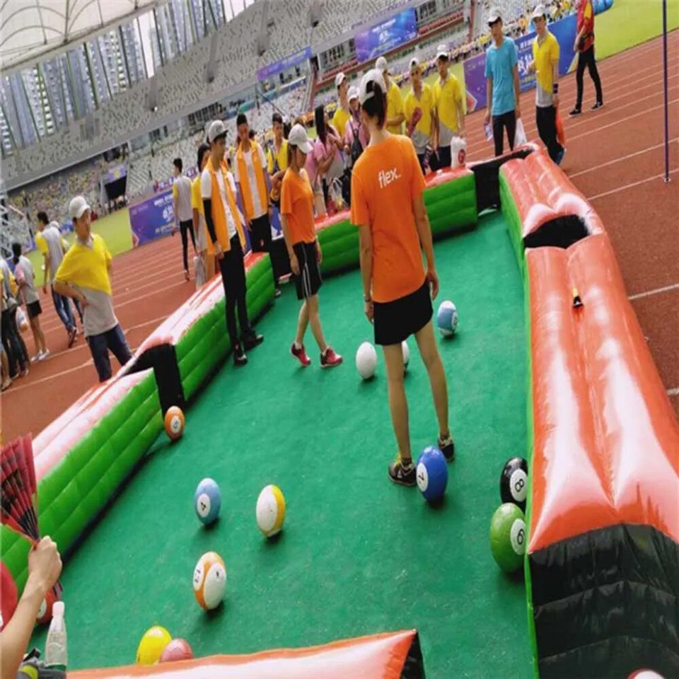 8x5m Inflatable Snooker Football Pool Snooker Table For Events Carnival ...