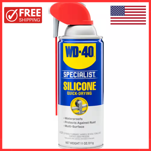 Premium Waterproof Silicone Lubricant Spray, Multi-Surface, Quick-Dry ...