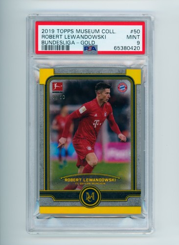 2019-20 Robert Lewandowski Topps Museum Gold FC Bayern Munich Card 24/ ...