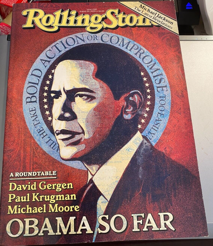 ROLLING STONE Magazine OBAMA August 20 2009 #1085 Michael Jackson ...