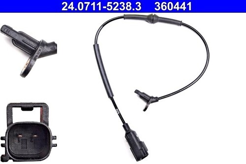 ATE ABS Speed Sensor For JAGUAR F-Type Xf Sportbrake Xj Xk X150 X152 ...