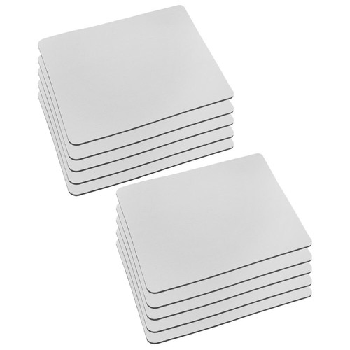10 Pcs Office Desk Accessories Mouse Pad Smooth White Mousepad Gaming ...