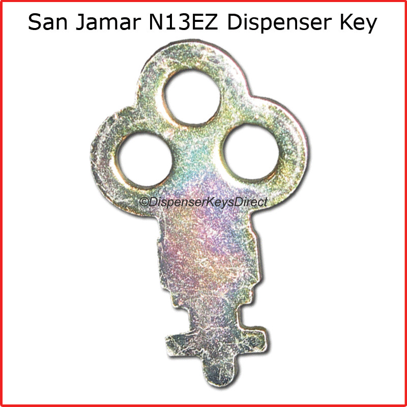 San Jamar Metal Toilet Tissue Dispenser Key 1/EA N13EZ, 57% OFF