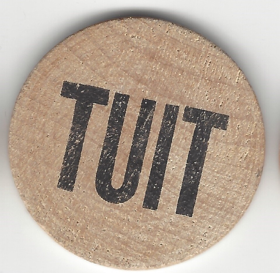 Argo Patios, Free Estimate Token, Round TUIT Token, Wooden Nickel | eBay