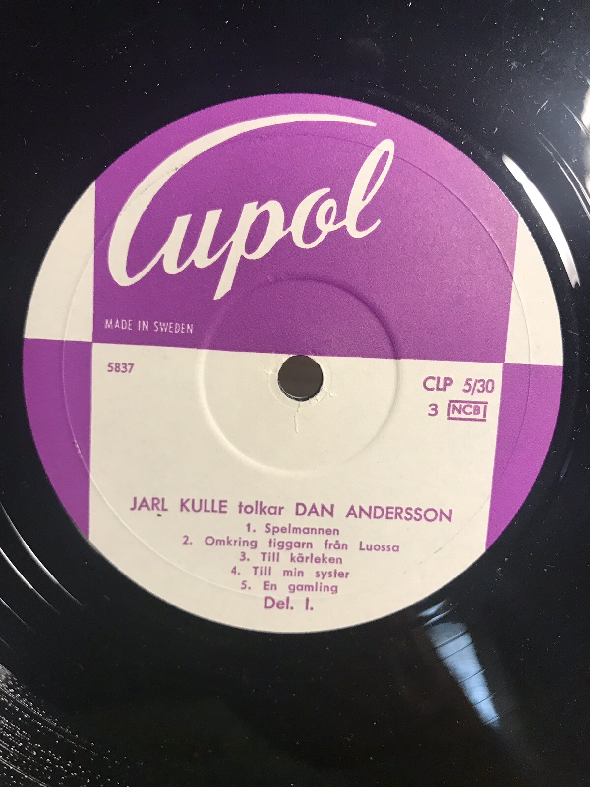 Jarl Kulle Tolkar Dan Andersson Cupol Sweden Vinyl Record Album | eBay