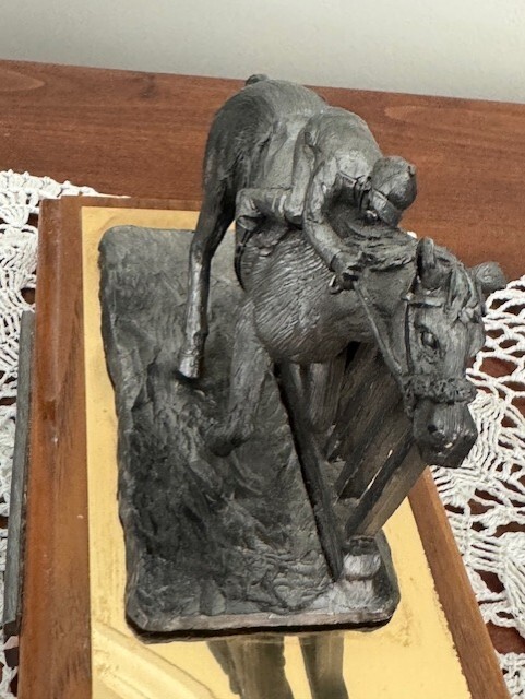 Michael Ricker The Museum Collection Cast Pewter Race Horse and Jockey ...