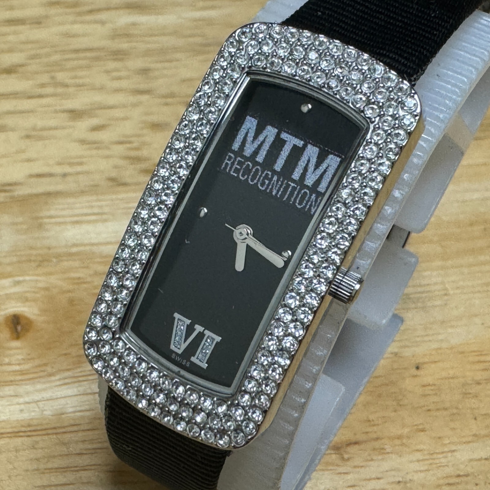Montreux MTM Recognition Swiss Quartz Watch Women Silver Rectangle New ...