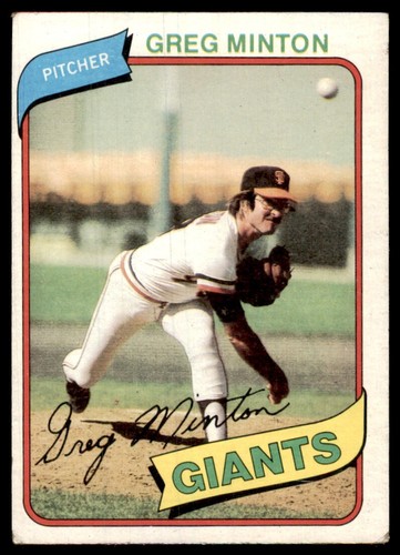 1980 TOPPS GREG MINTON SAN FRANCISCO GIANTS #588 | eBay