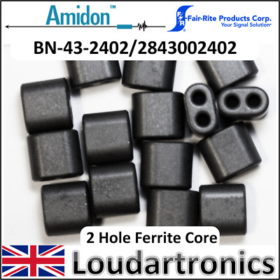 Amidon BN43-2402/FAIR-RITE 2843002402 - 2-hole Binocular Ferrite Cores ...
