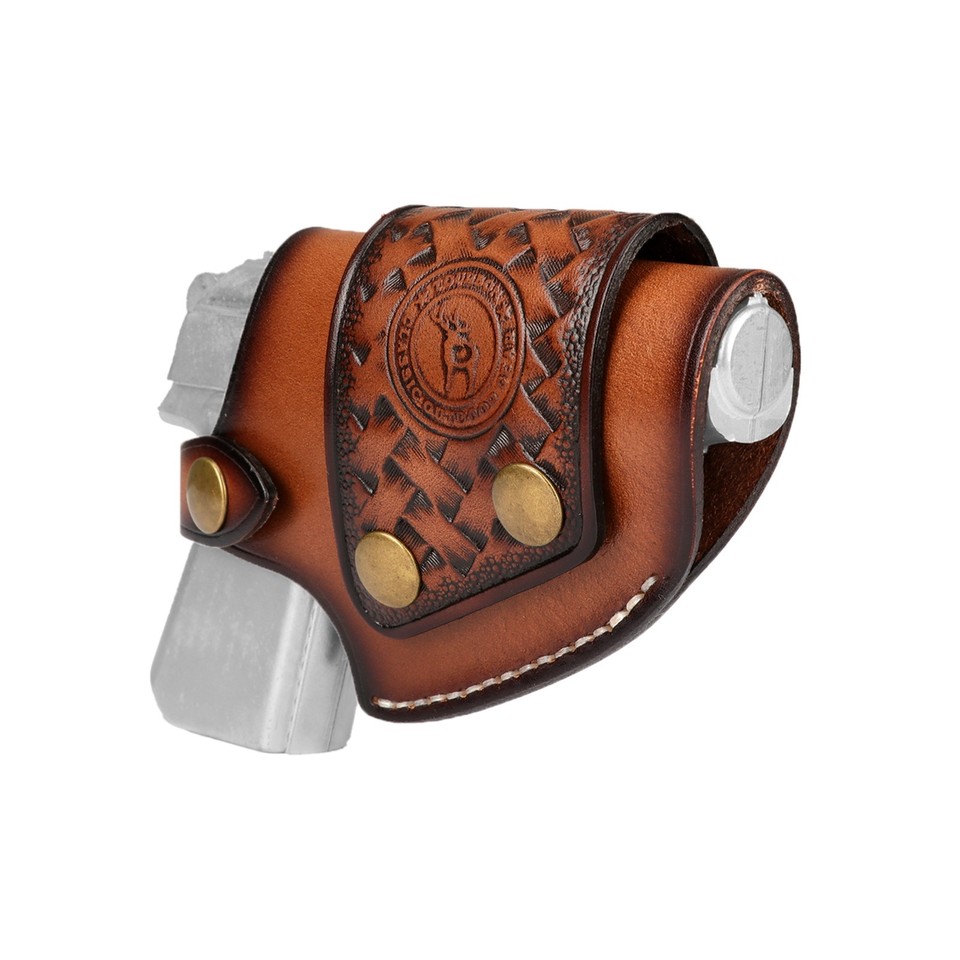 TOURBON Leather Driving Holster Handgun Belt Case Glock/Ruger Carrier ...